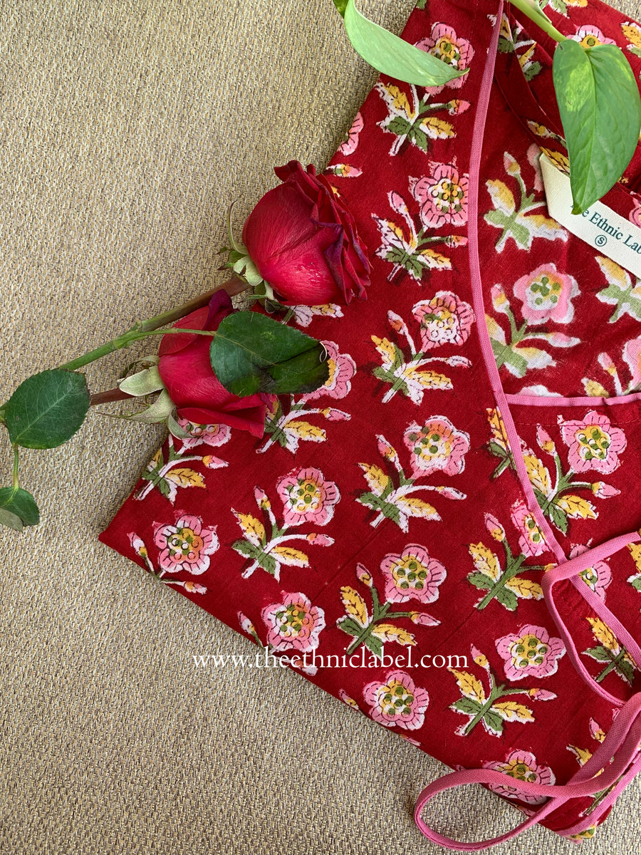 "Surayi" Hand Block Printed Cotton kurta – The Ethnic Label