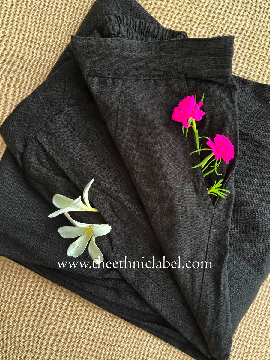 Black Flex Cotton Afghan Pants – The Ethnic Label